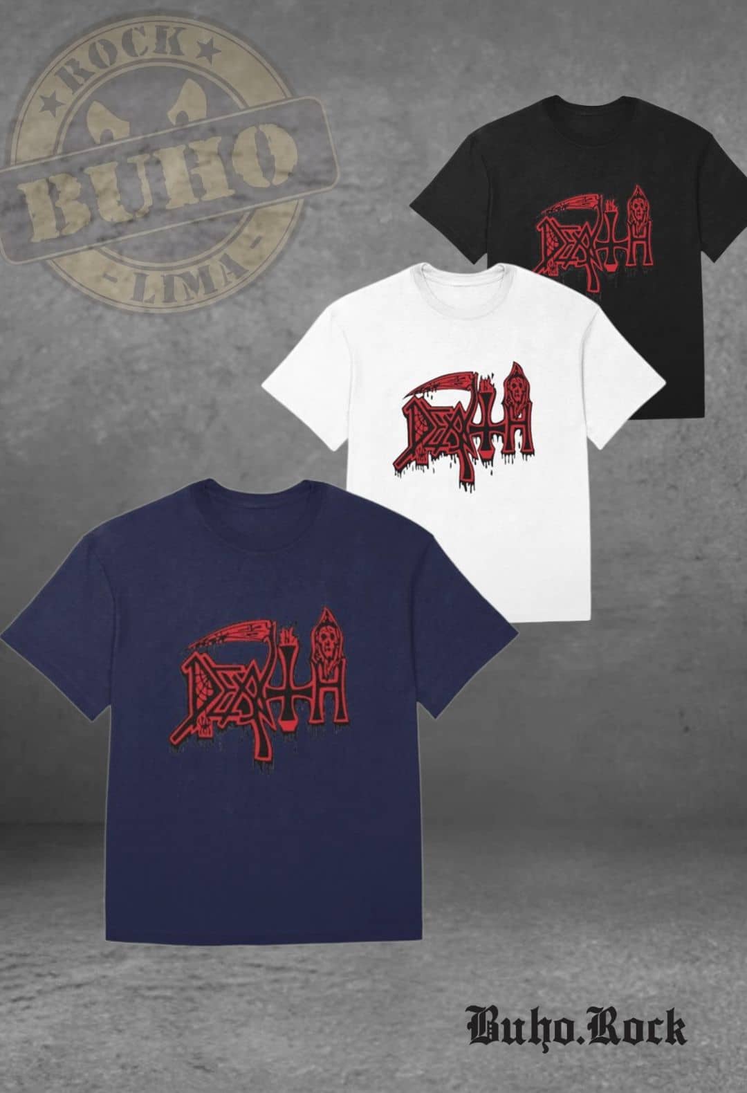 DEATH logo - BUHO.ROCK